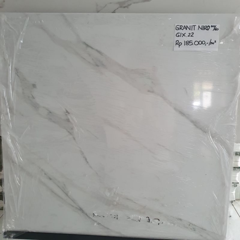 Jual GRANIT 60x60 niro GIX.22 lantai rumah white marble putih marmer ...