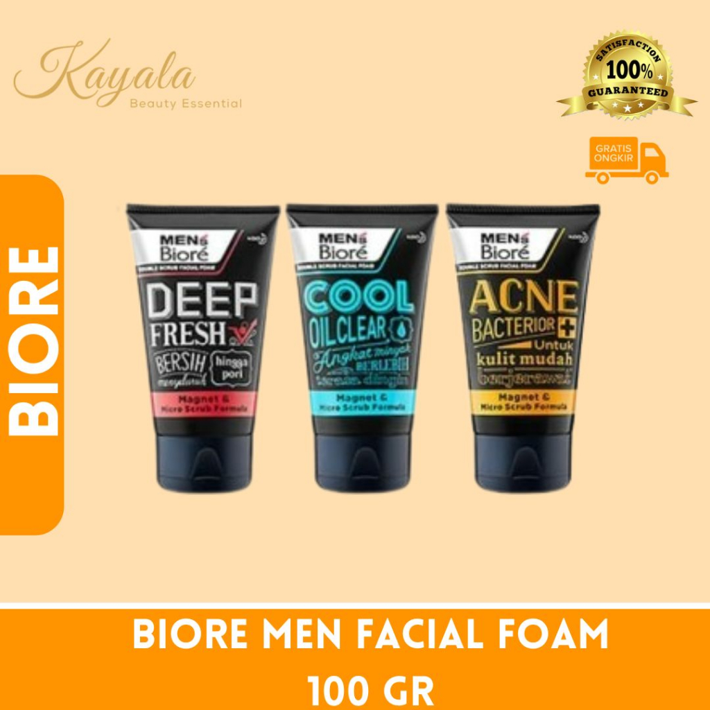 Jual biore men facial foam 100 GR | Shopee Indonesia