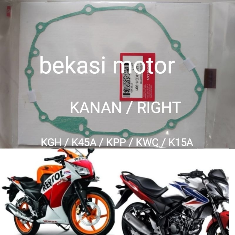 Jual 11393-KGH Gasket paking kanan honda cb 150 old lama cs1 cbr 150 karbu cbr 150 F1 sonic 125 ...