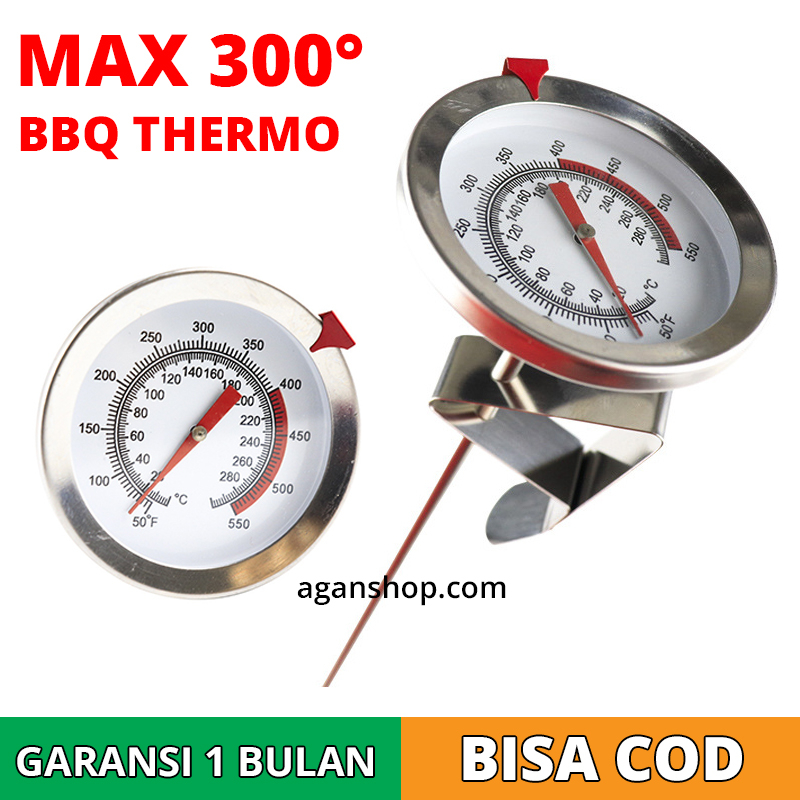 Jual Termometer Makanan Minuman Minyak Bbq Analog Thermometer Metal ...
