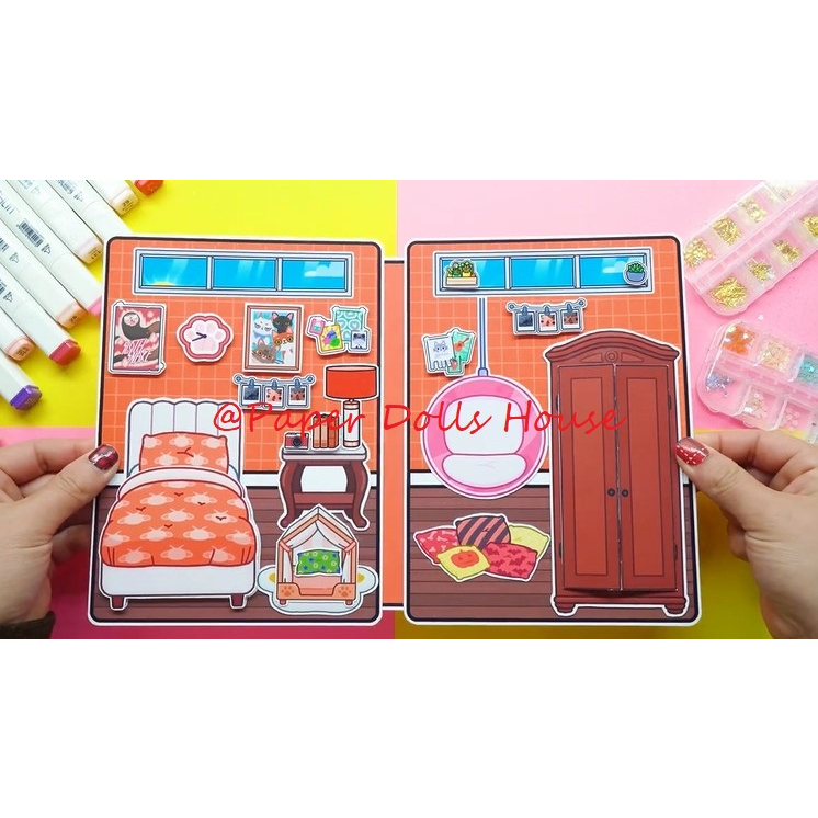 Jual Paper Dolls House Chocolate In Quiet Book/ BELUM DISUSUN (Mainan ...