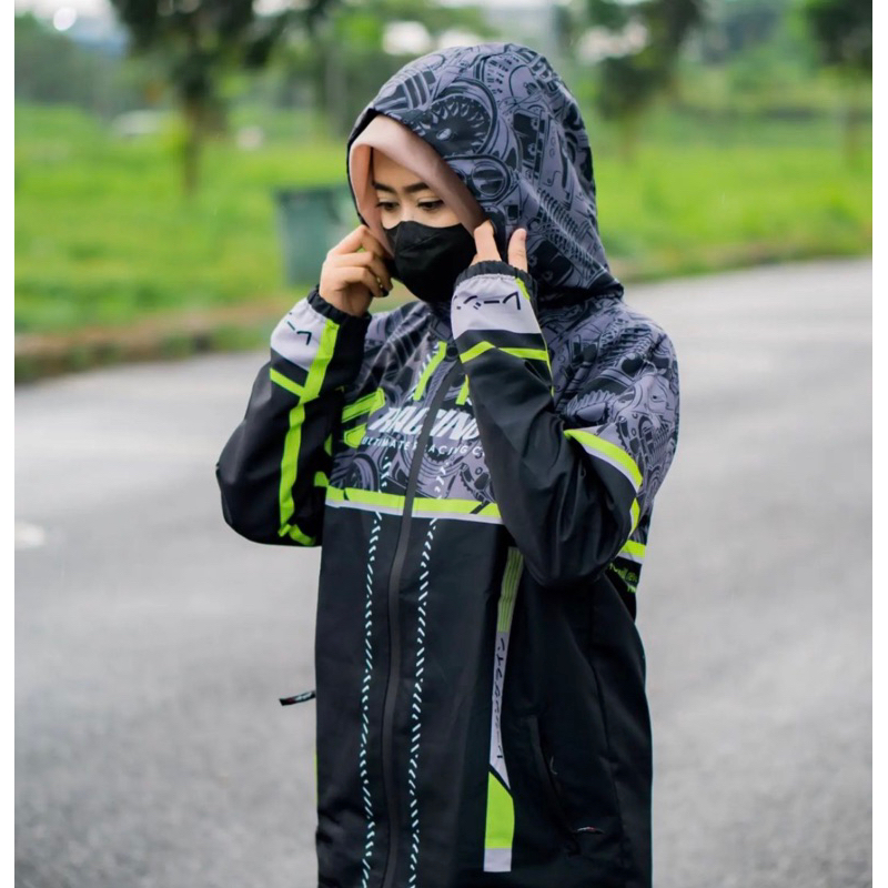 Jual Jaket Racing Line Waterproof J Run 143 | Shopee Indonesia