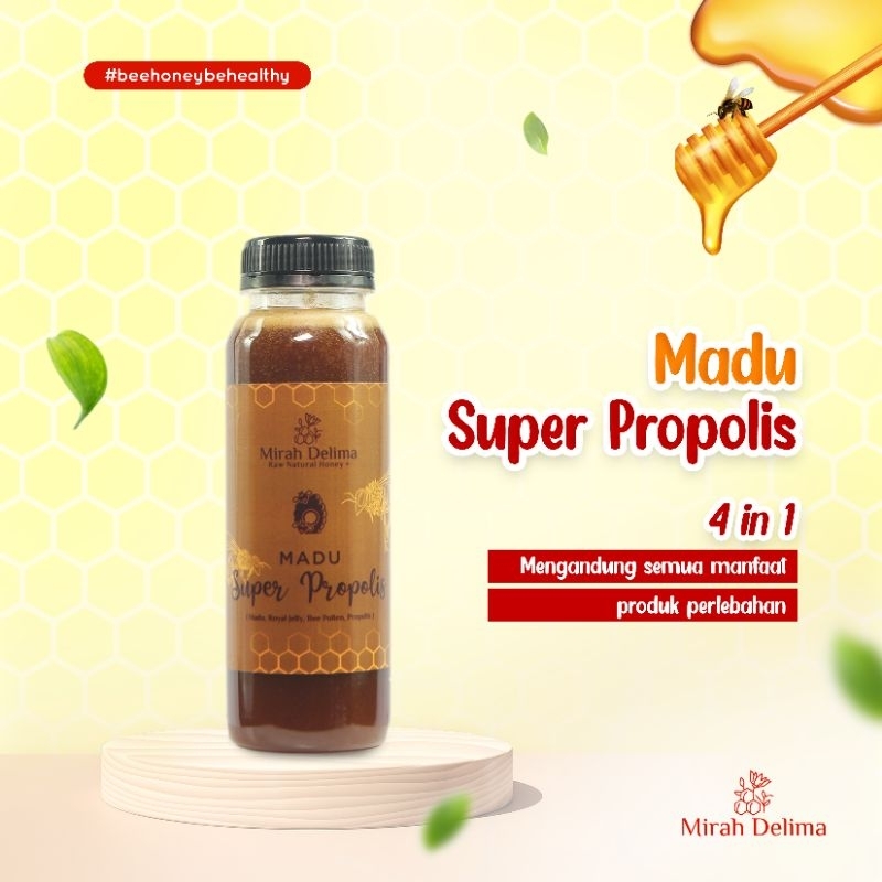 Jual Madu Super Propolis - Madu + Bee Pollen + Royal Jelly + Propolis ...