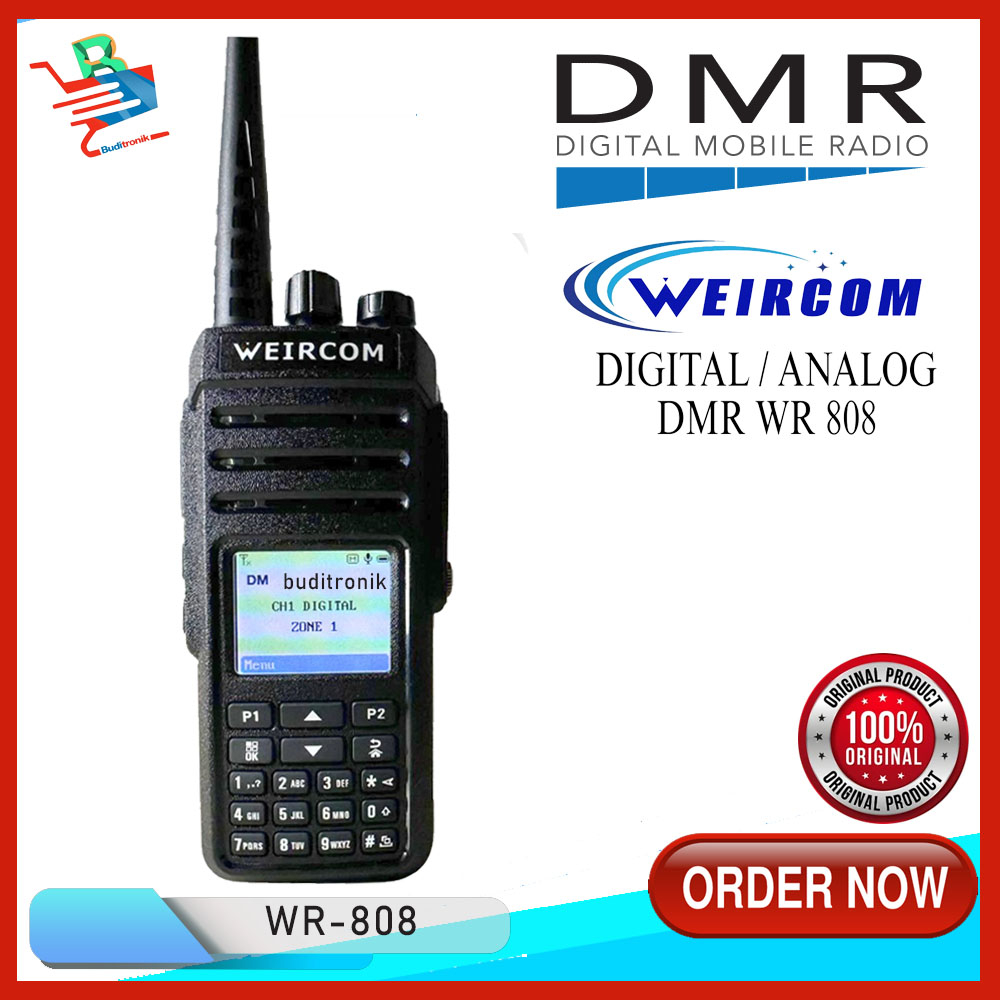 Jual Weircom DMR Wr-808 Radio Ht Digital Analog Vhf 10W Asli | Shopee Indonesia