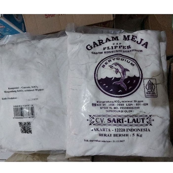 Jual Garam Halus / garam Meja flipper 5kg | Shopee Indonesia