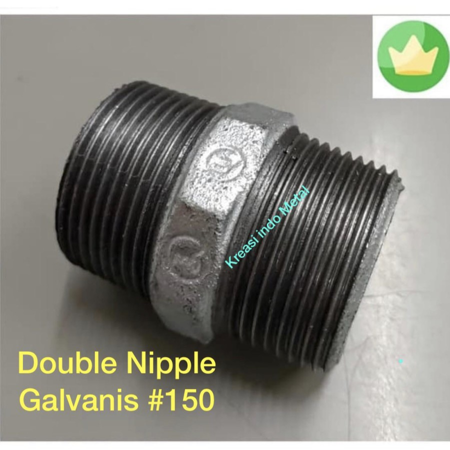 Jual 2” Double nipple Galvanis (Drat) -2 inch Niple Nepel nipel Besi ...