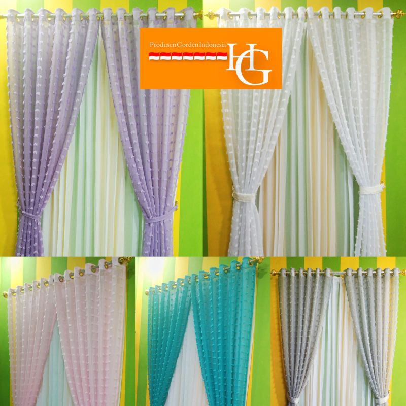 Jual Gorden Jendela Dan Pintu Panjang Pendek Smokring Bahan Pitrase ...