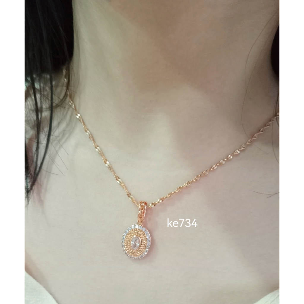 Jual Kalung dan Liontin Xuping Mt Oval Biji Lada KE734 KP357 | Shopee ...