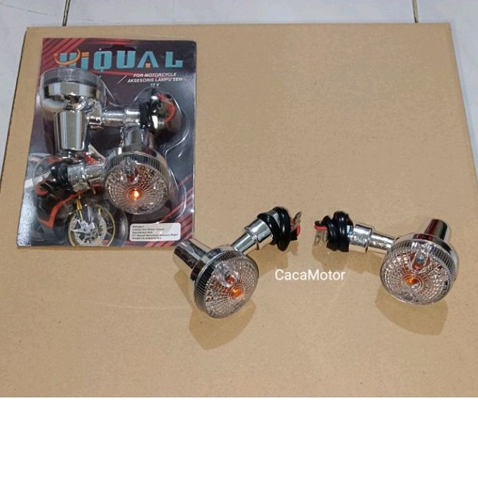 Jual LAMPU SEN DEPAN VARIASI SCOOPY / CARBU / CROOM ( 1 SET = 2 PCS ...