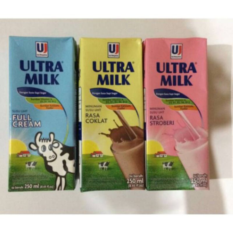 Jual Susu Uht Ultra Milk -250 ml | Shopee Indonesia