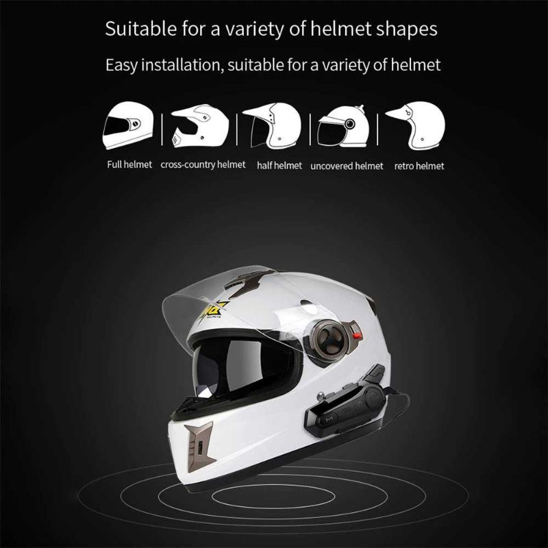 Jual Intercom Helm Motor Headset Helmet Bluetooth 5.0 1 PCS | Shopee ...