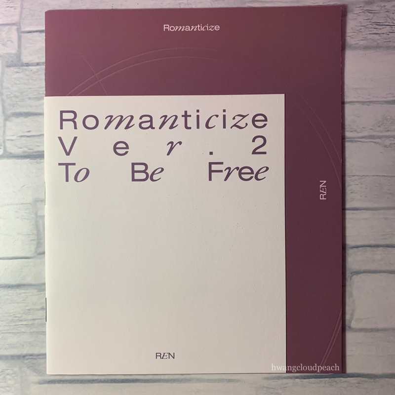 Jual REN (Choi Mingi) Mini Photobook Romanticize ver. 2 NU’EST | Shopee ...