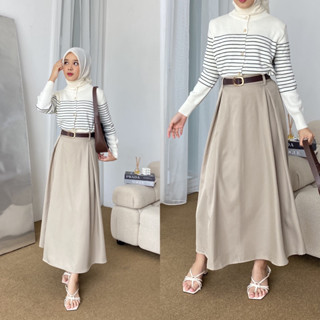 Jual ALEKA - Ruby Skirt | Rok A-Line Semi Wol | Shopee Indonesia