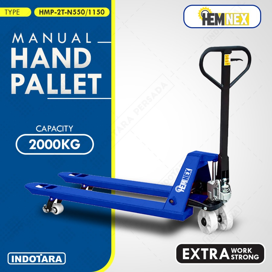 Jual Hemnex Manual Hand Pallet 2 Ton HMP-2T-N550/1150 | Shopee Indonesia