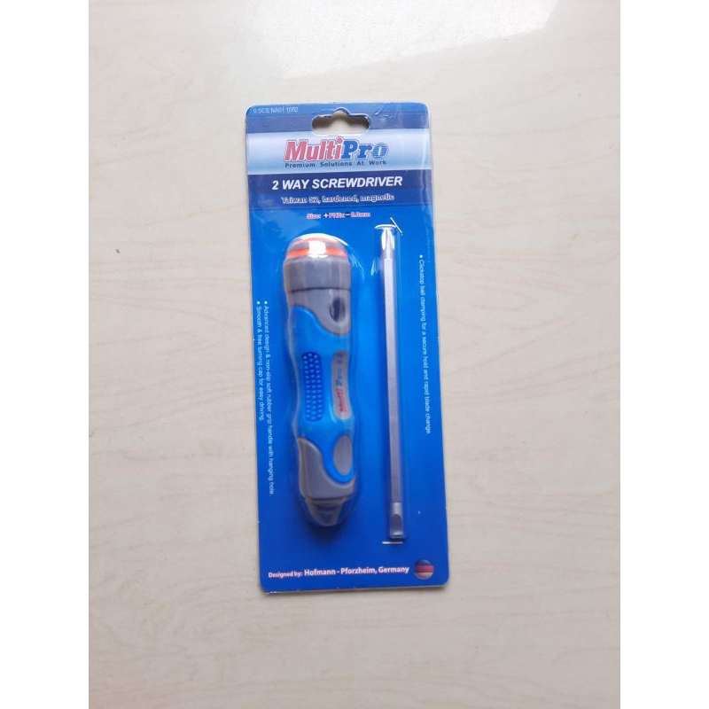 Jual Obeng Dua Arah 2 Bolak Balik Way Screwdriver MULTIPRO | Shopee ...