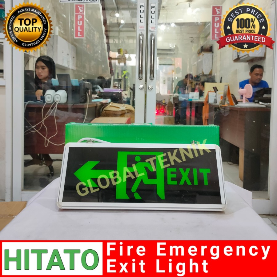 Jual Hitato Fire Emergency Exit Light 107 - Lampu Darurat Exit LED ...