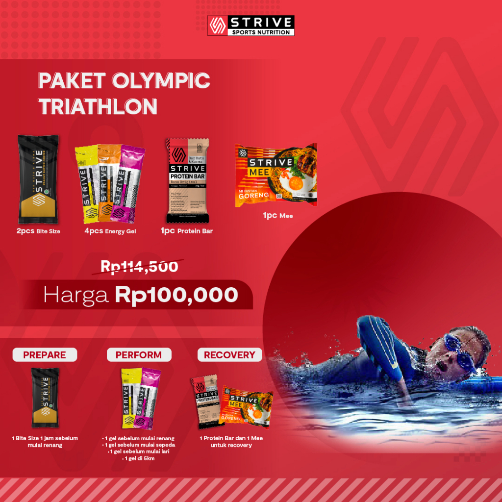 Jual STRIVE - Promo Paket Olympic Triathlon | Shopee Indonesia