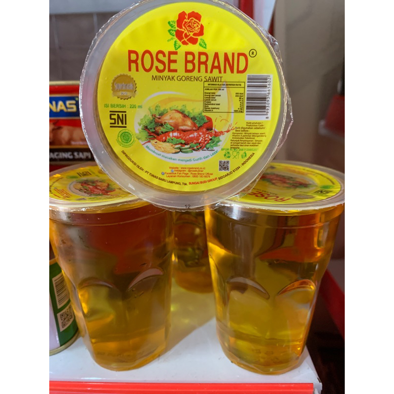 Jual MINYAK GORENG ROSE BRAND CUP GELAS 220ml | Shopee Indonesia