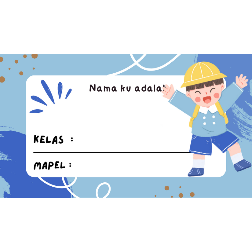 Jual Stiker Buku Mata Pelajaran / stiker label nama kelas | Shopee ...