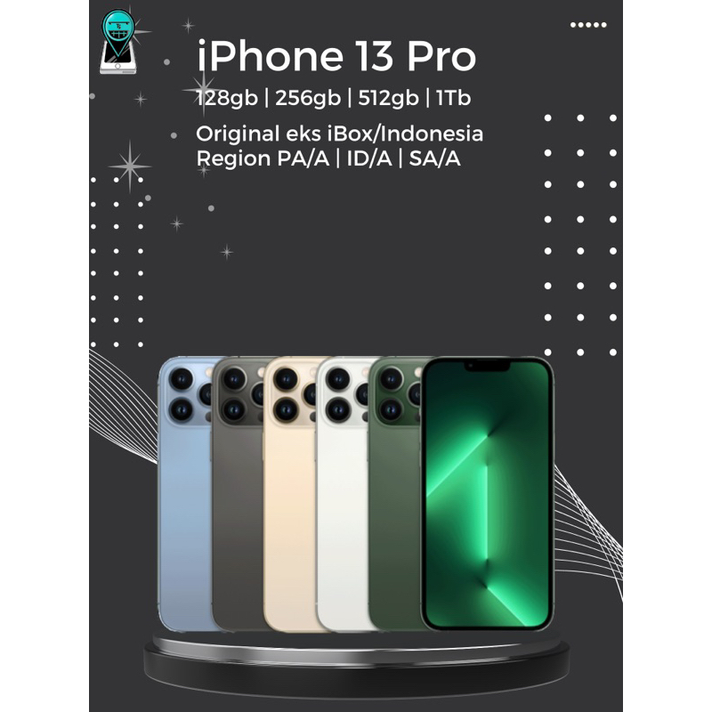 Jual HANDPHONE IP 13 PRO 128GB 256GB 512GB 1TB SECOND ORIGINAL FULLSET EX INDONESIA/IBOX ...
