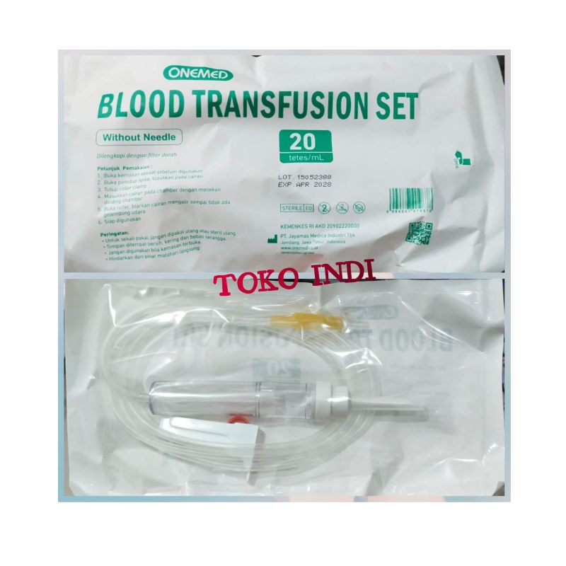 Jual Blood Transfusion Set Onemed/Selang Transfusi Darah | Shopee Indonesia