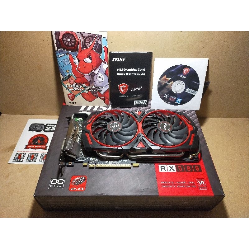 Jual Rx 580 8gb msi armor mark ii ddr5 256bit | Shopee Indonesia