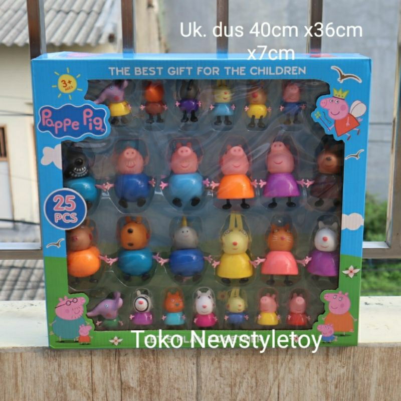 Jual mainan anak figur PiG terlengkap 25pcs | Shopee Indonesia