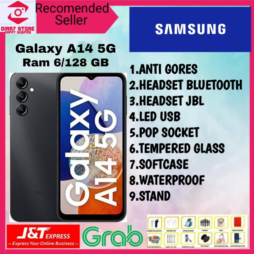 Jual SAMSUNG GALAXY A14 [4G+5G] RAM 4/128GB + 6/128GB GARANSI RESMI ...