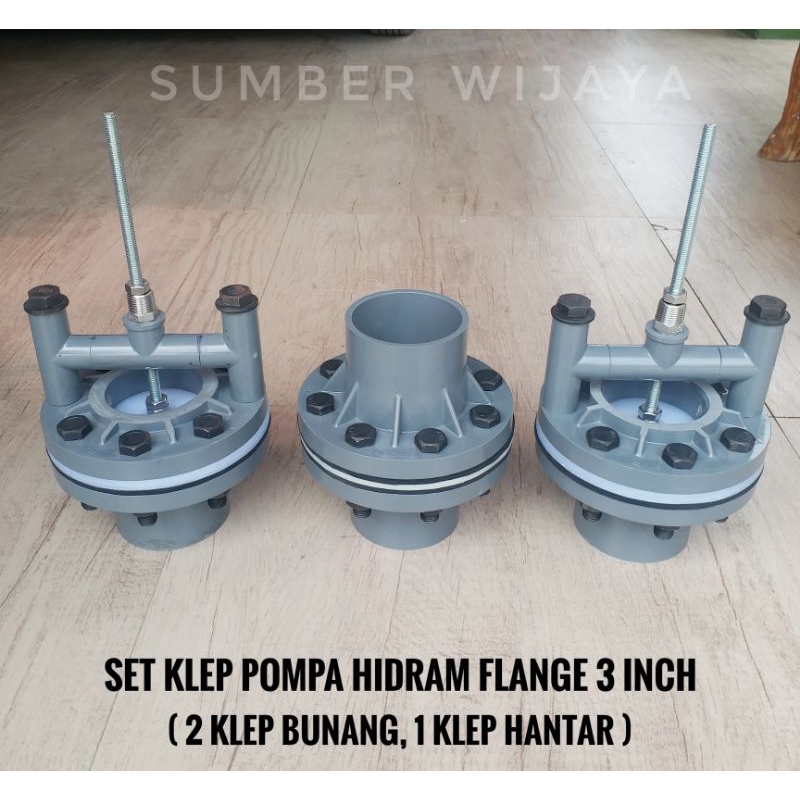 Jual KLEP POMPA HIDRAM FLANGE 3 INCH (2 KLEP BUANG, 1 KLEP HANTAR ...
