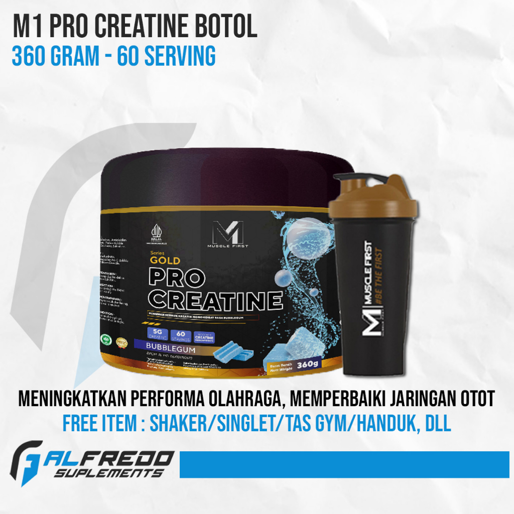 Jual M1 Muscle First pro Gold Creatine 360 gram Creatine Monohydrate ...