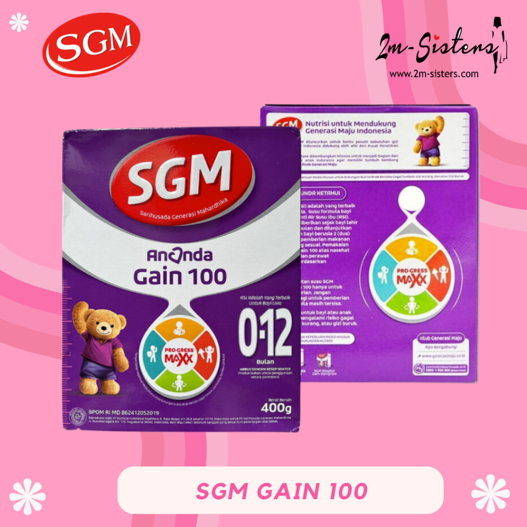 Jual SGM Ananda Gain 100 - 400 gram Penambah Berat Badan Anak | Shopee ...