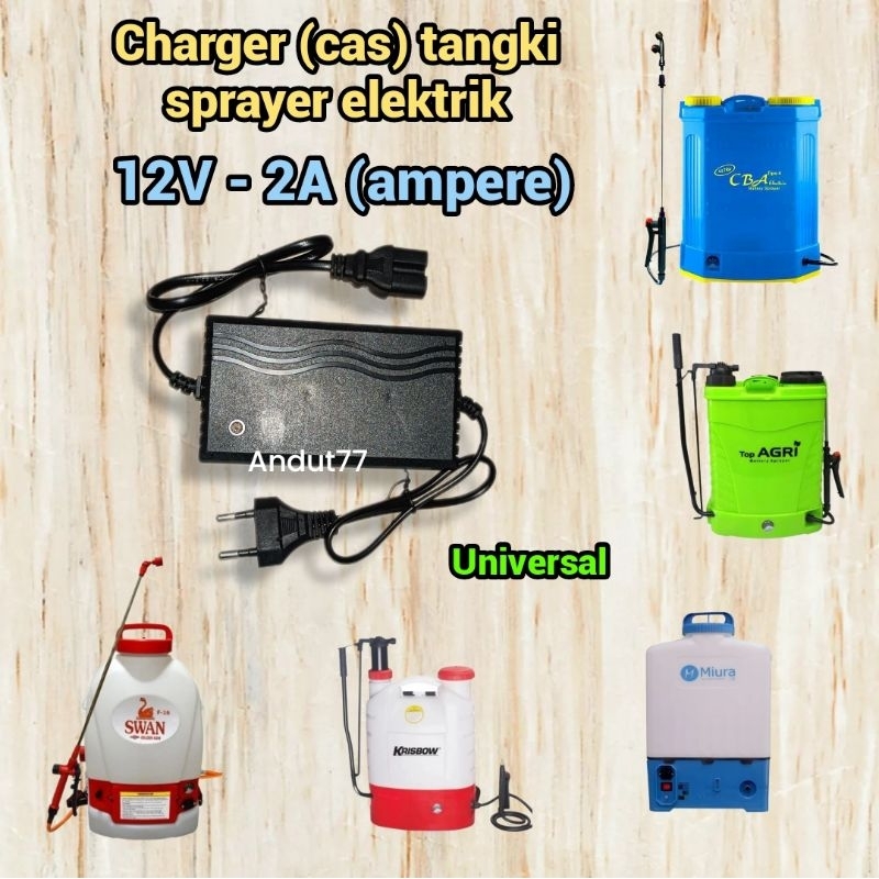 Jual CHARGER SPRAYER TANGKI SEMPROT ELEKTRIK 12V / ADAPTOR POWER ...