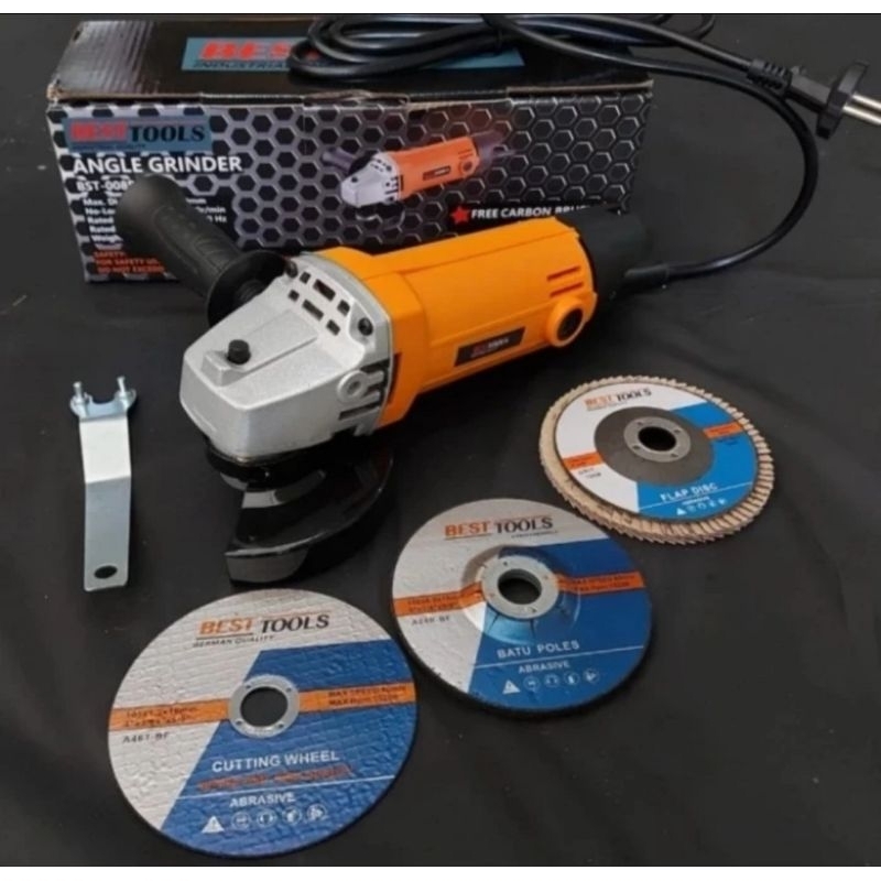 Jual Mesin Gerinda Tangan BESTTOOLS BST008R Angle Grinder 600W Grinda ...