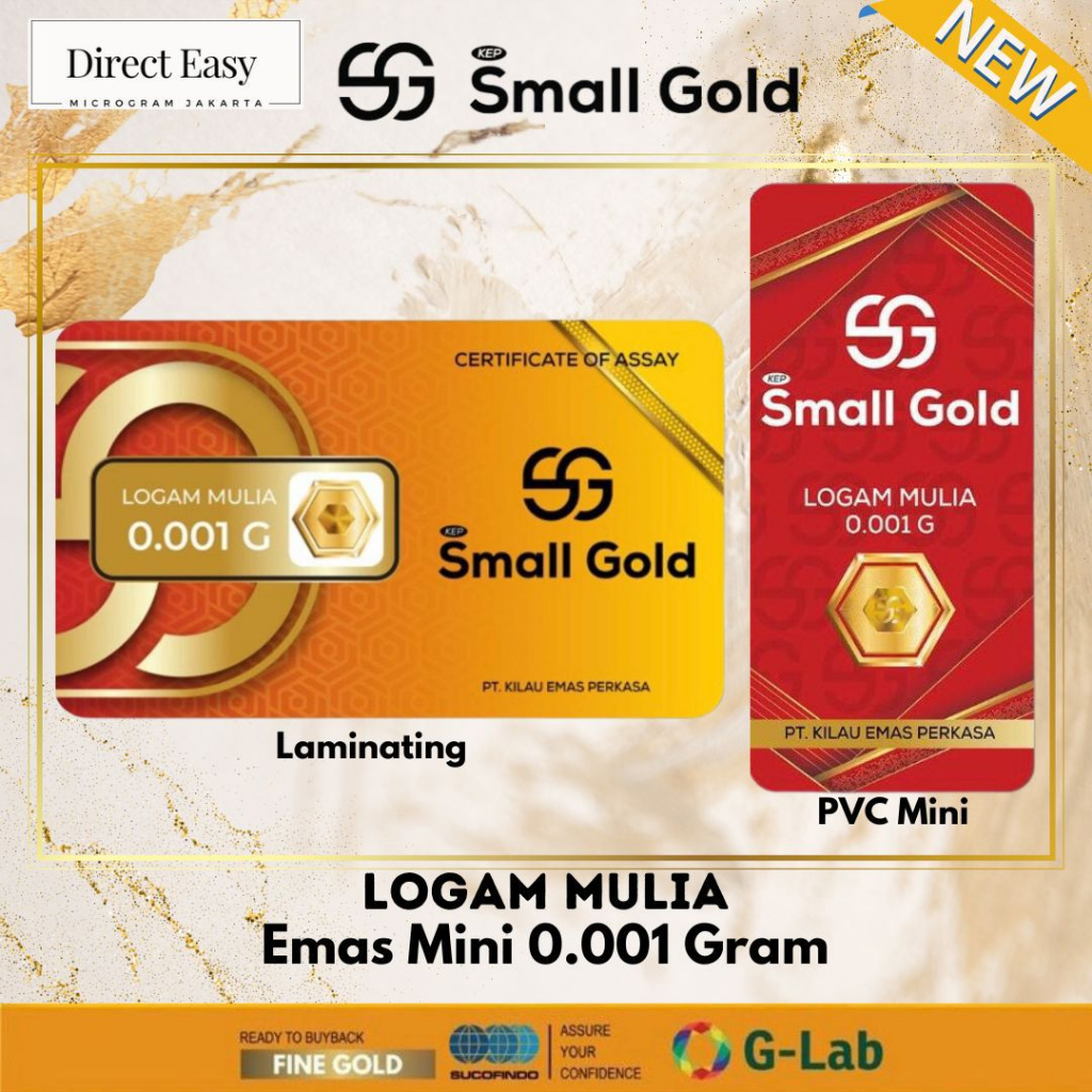 Jual EMAS SMALL GOLD 0.001gram LOGAM MULIA EMAS MURNI ORIGINAL PRODUCT ...