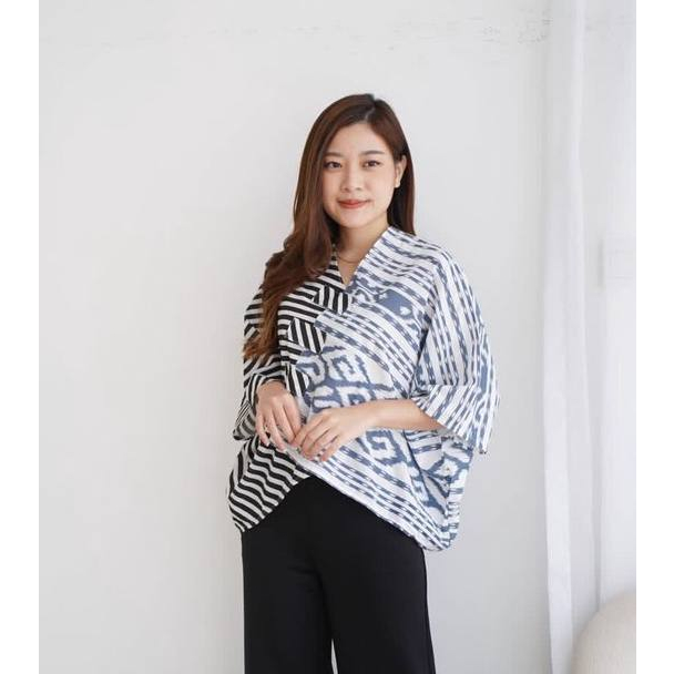Jual Atasan crop top batik songket soft premium atasan crop modern atasan kantor casual | Shopee ...