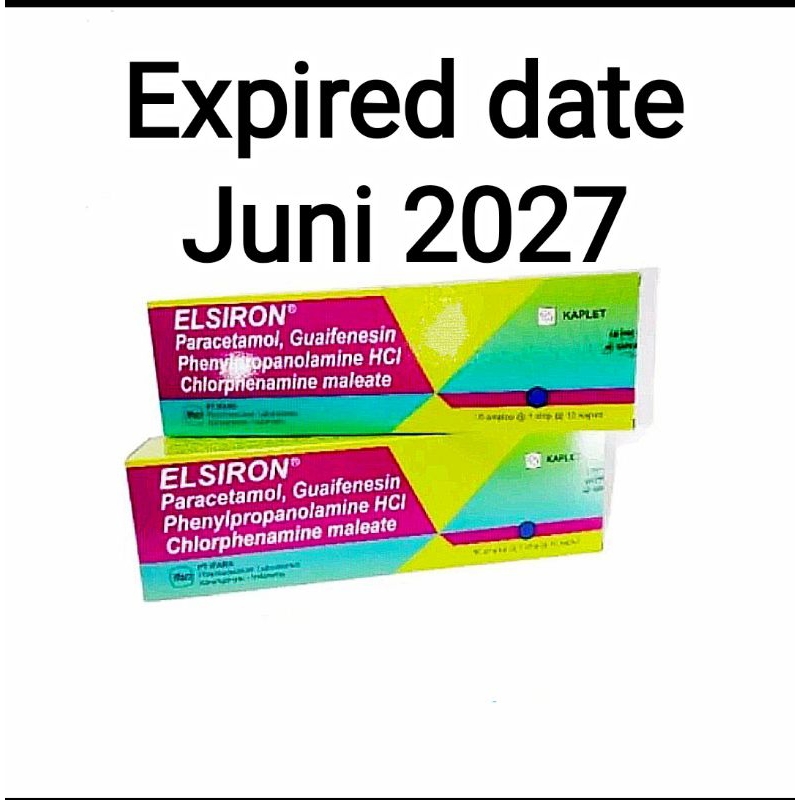 Jual ELSIRON BOX ISI 100 TABLET OBAT FLU ( SAKIT KEPALA, HIDUNG ...