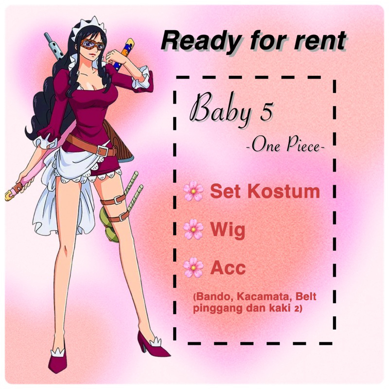 Jual Rental Cosplay Baby 5 One Piece | Shopee Indonesia