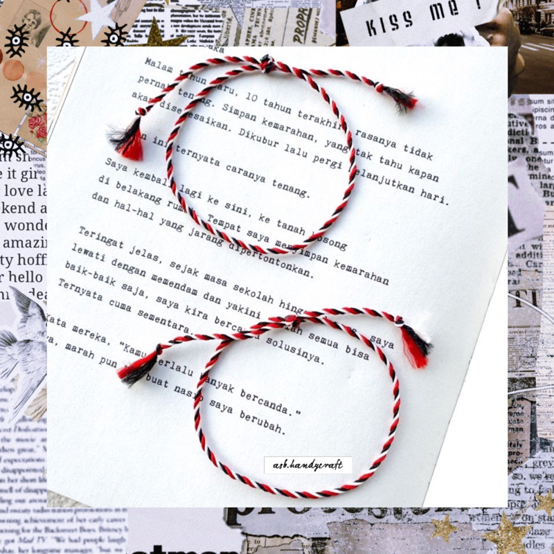 Jual [T007] 1Pcs Gelang Single slide rumbai tali tridatu | Shopee Indonesia