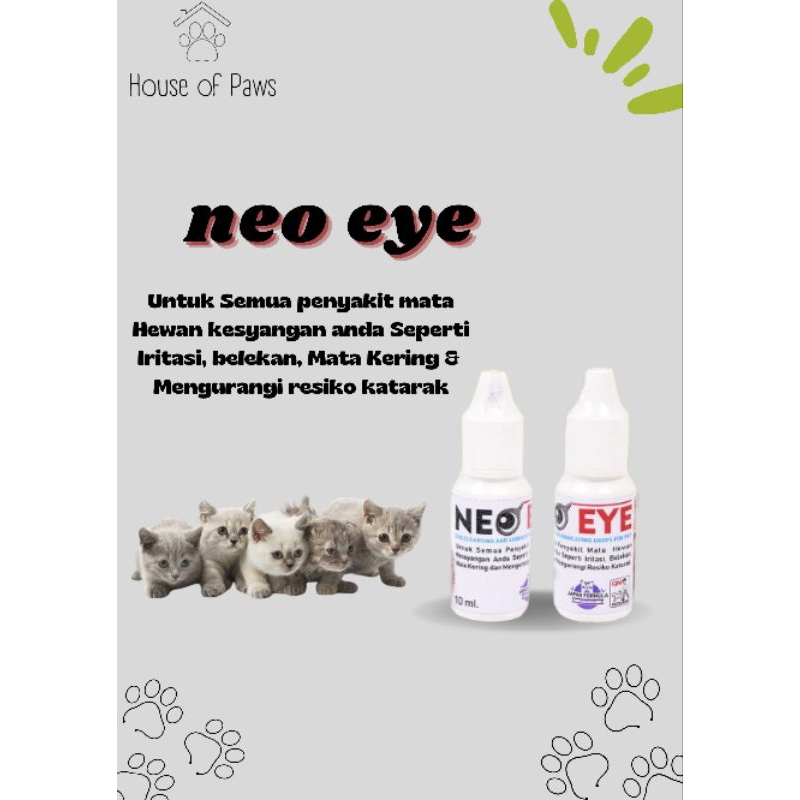 Jual Neo Eye Obat Tetes Mata For Cat & Dog drops 10ml | Shopee Indonesia