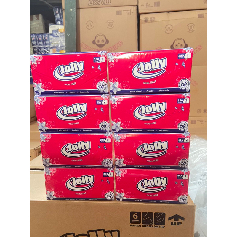 Jual Tissue jolly 250 sheet PAKET 2 TENTENG (8 PCS) | Shopee Indonesia