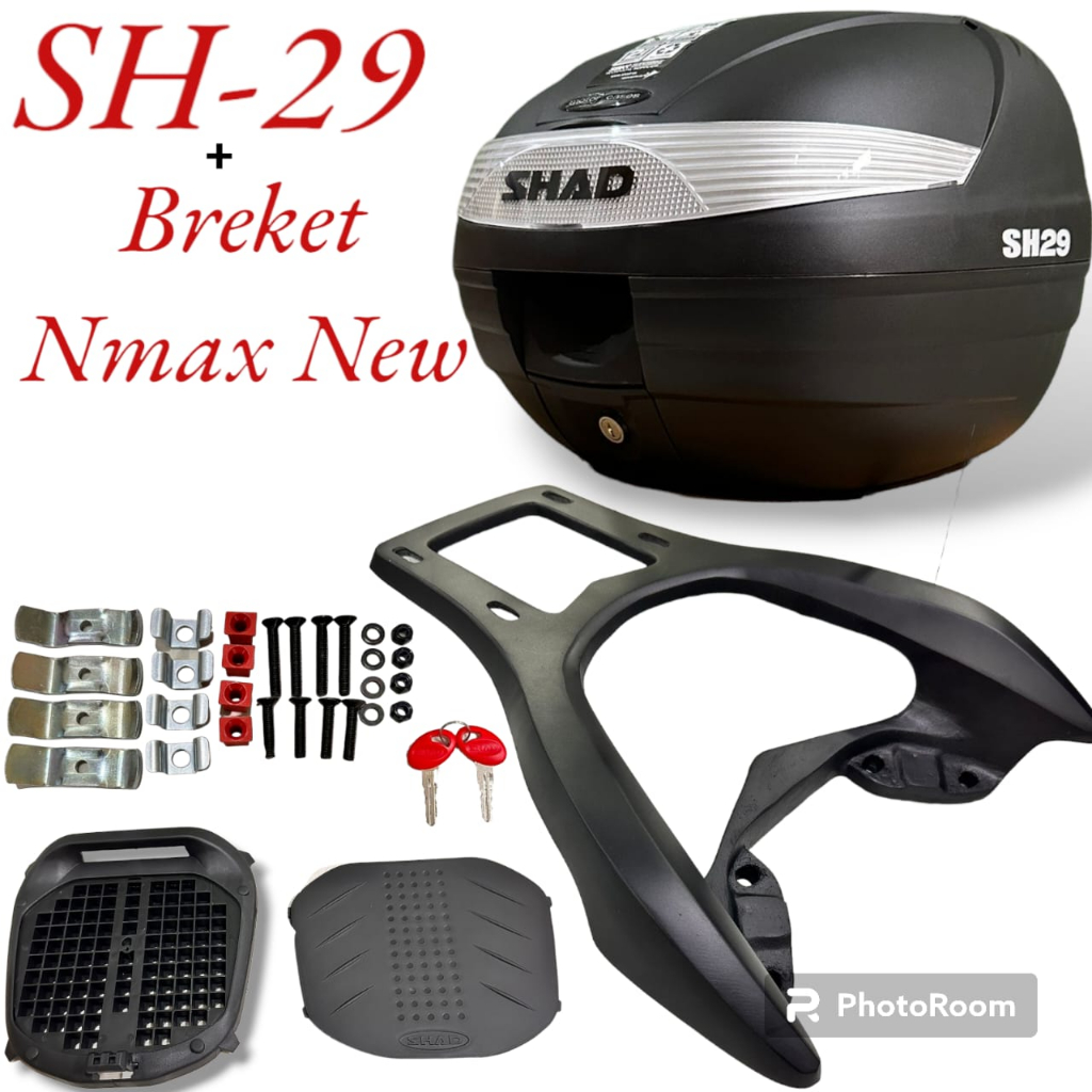 Jual PAKETAN BOX SHAD 29 SH29 + BRACKET BREKET BOX NMAX NEW / OLD KOTAK KMI ORIGINAL | Shopee ...