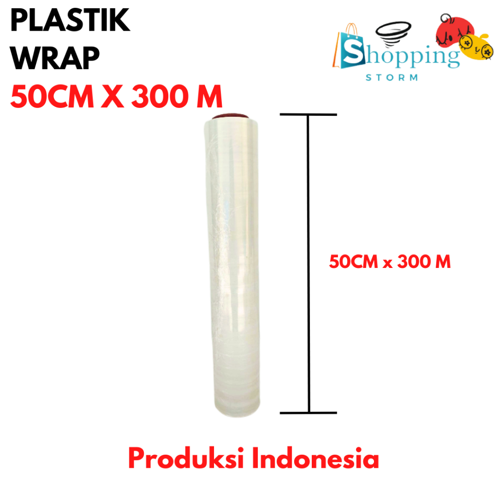 Jual Plastik Wrapping 300 METER Stretch Film Plastik 10-50cm | Shopee ...