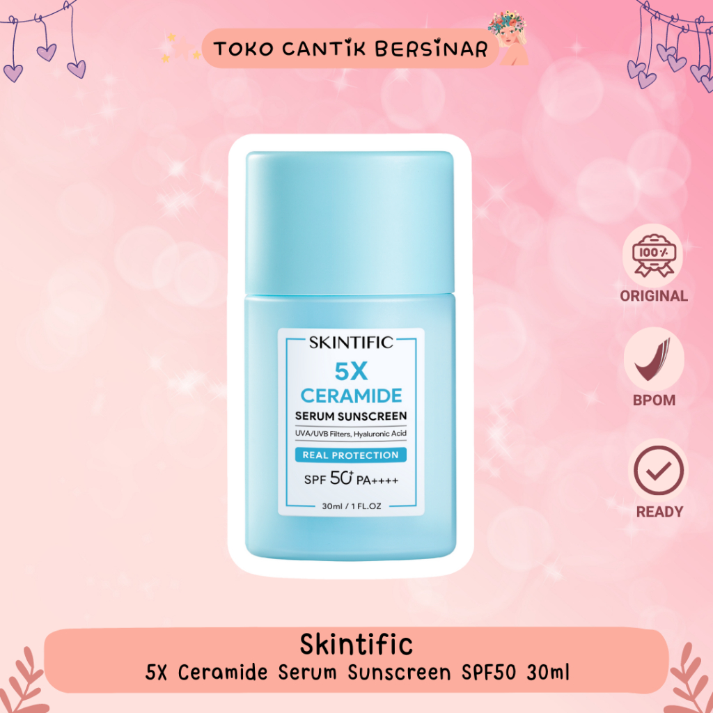 Jual SKINTIFIC 5X Ceramide Serum Sunscreen SPF50 PA++++ Skincare ...