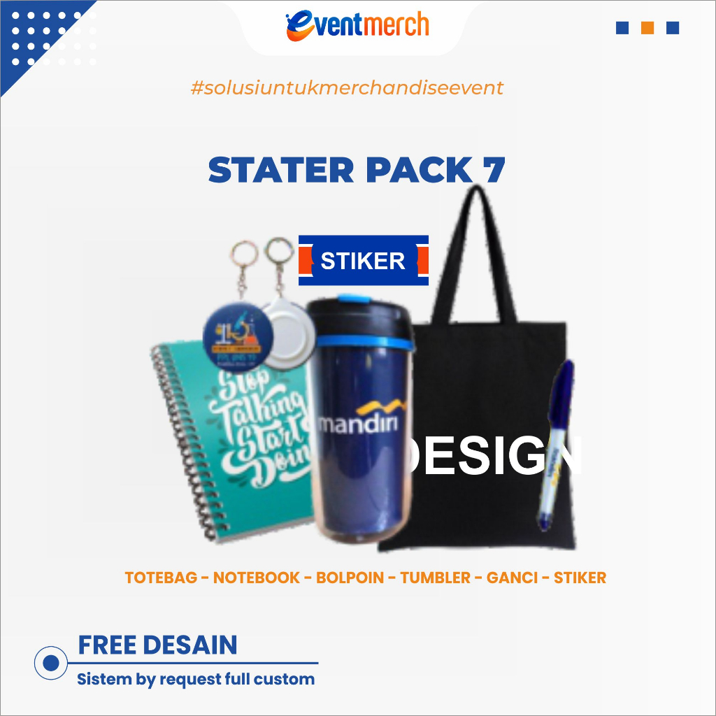 Jual PAKET SEMINAR KIT ACARA - GIFTSET - STATER PACK 7 BY EVENTMERCH ...