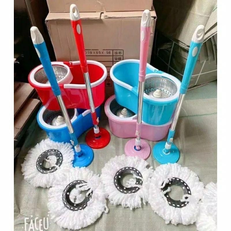 Jual Alat Pel Praktis MOP PUTAR OTOMATIS MAGIC MOP Putar Stainless Lantai Dengan Ember | Shopee ...