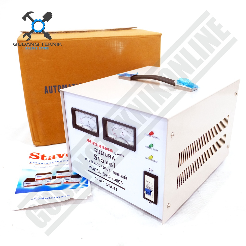 Jual Stabilizer MATSUNAGA Stavol SVC2000F 2000Watt MATSUNAGA ...