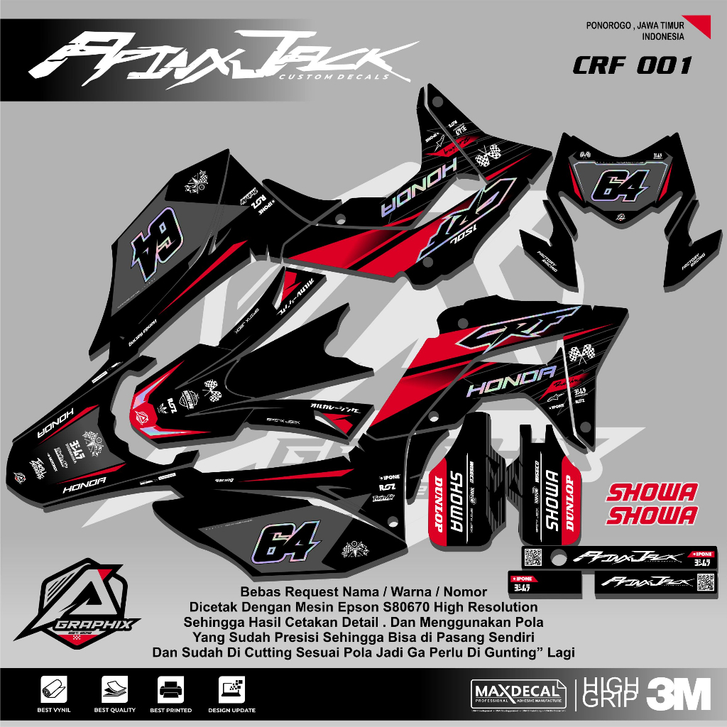 Jual DECAL CRF 150 / DECAL CRF SUPERMOTO / STICKER DECAL CRF 150 ... Jual DECAL CRF 150 / DECAL CRF SUPERMOTO / STICKER DECAL CRF 150 ...
