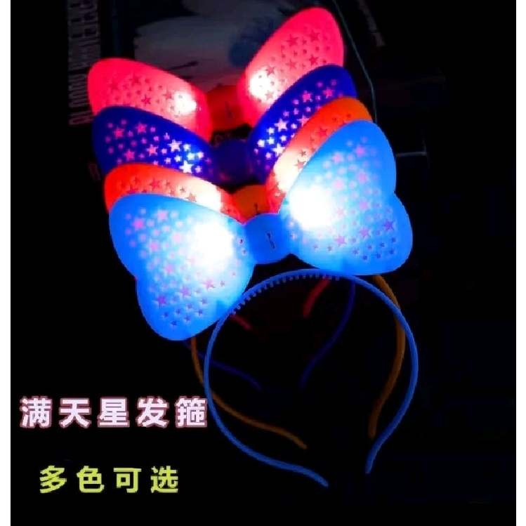 Jual Promo Bando Pesta Ulangtahun LED Motif Bintang Warna-Warni Bisa ...
