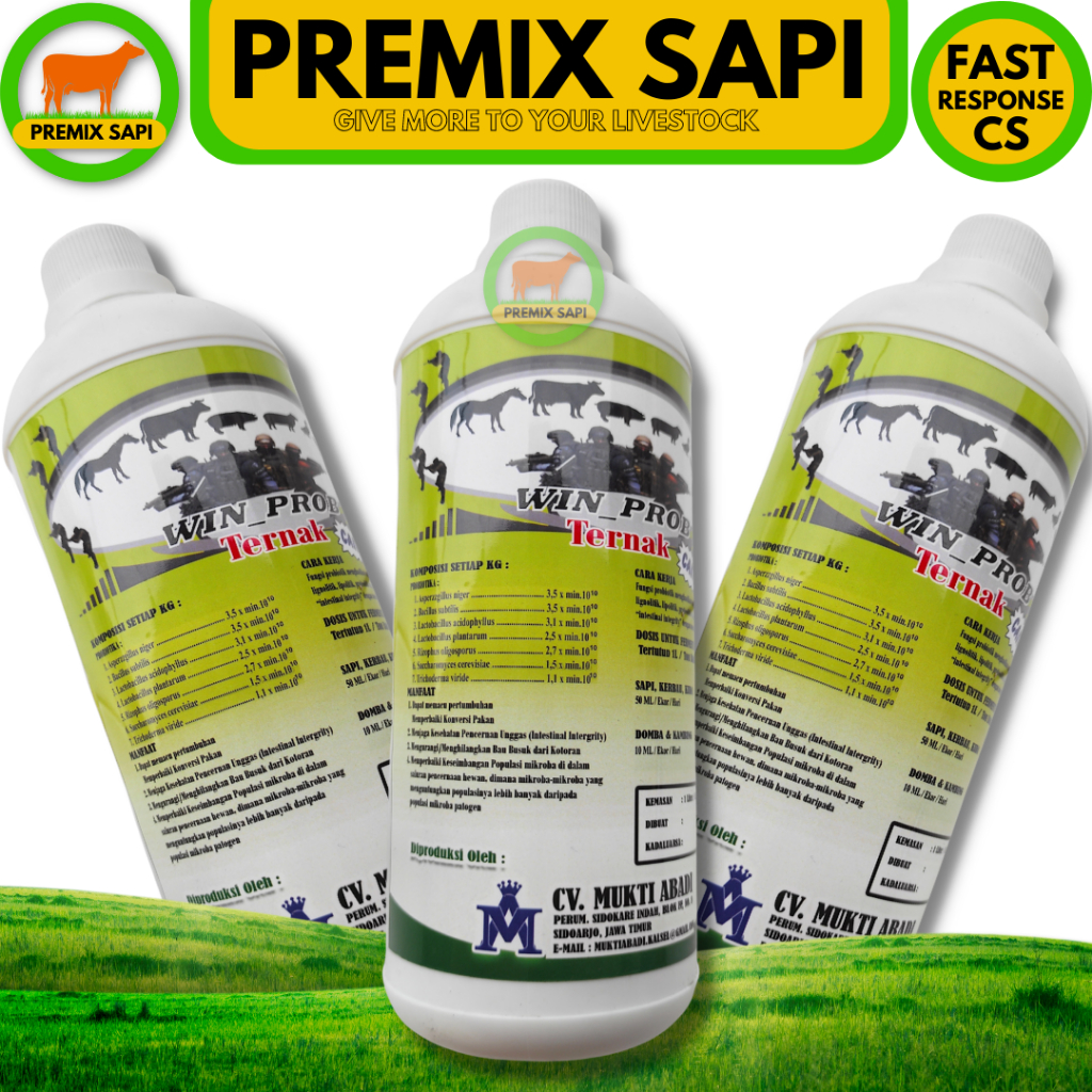 Jual WIN PROB TERNAK CAIR 1 LITER - Probiotik Cair untuk Fermentasi ...