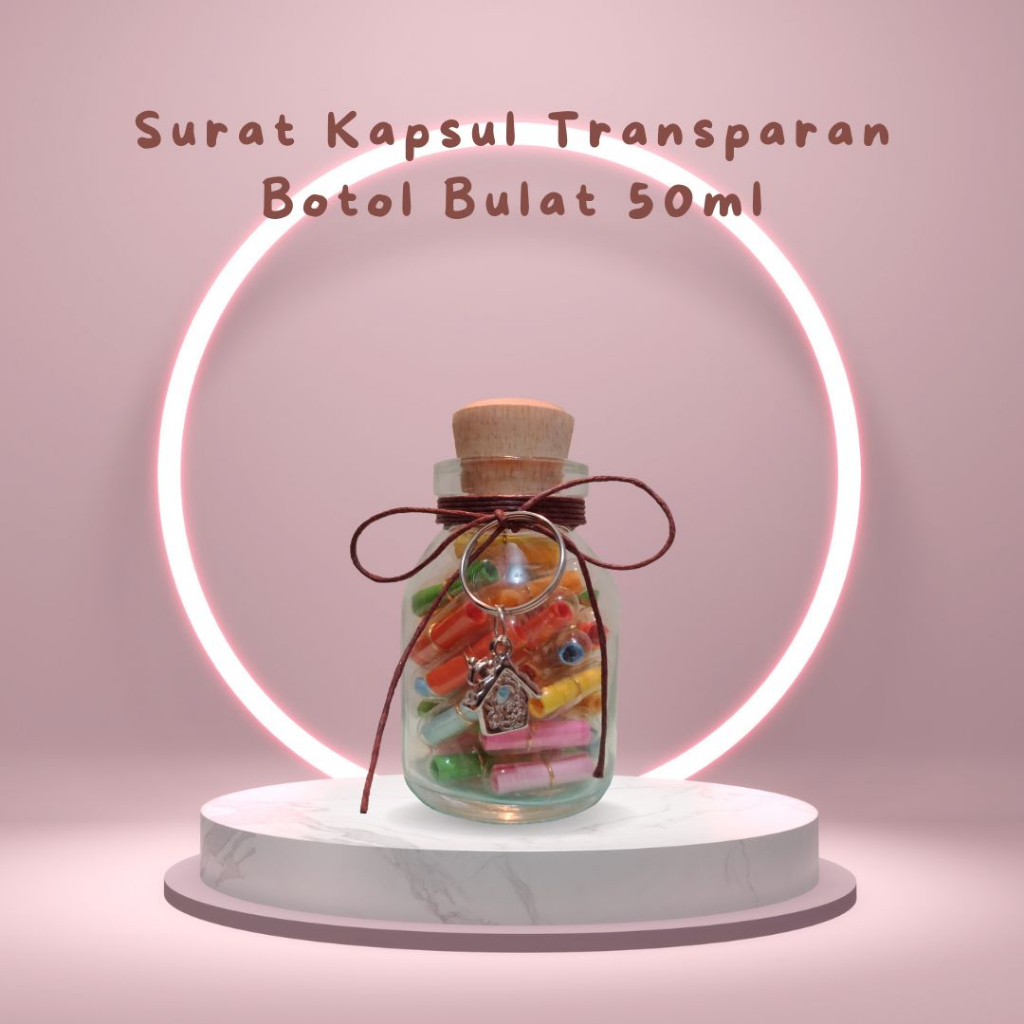 Jual Surat Kapsul Transparan Botol Bulat 50ml / Vitamin CInta / Love ...
